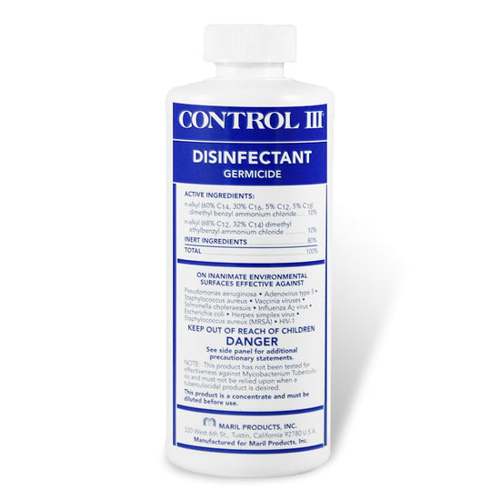 Control III Cleaner & Disinfectant for CPAP/BiPAP Masks & Equipment ...