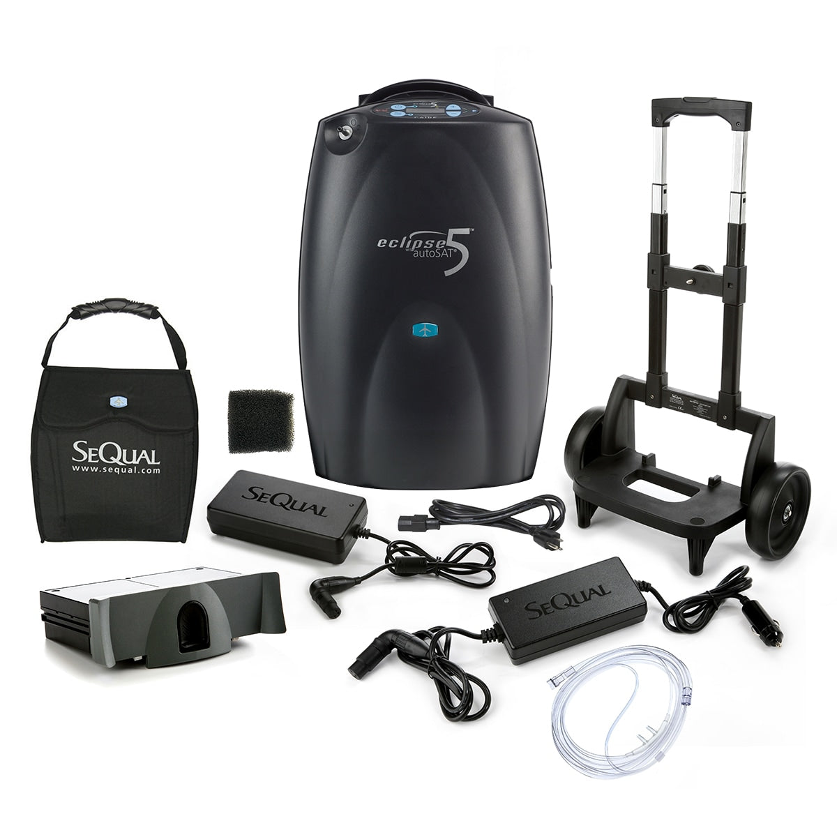 Eclipse 5 Portable Oxygen Concentrator Package (Continuous Flow 3 LPM ...