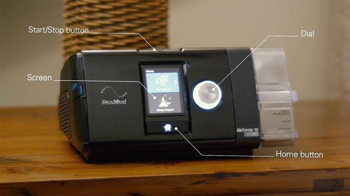 AirSense 10 AutoSet Auto-CPAP Machine Package with Heated Humidifier ...