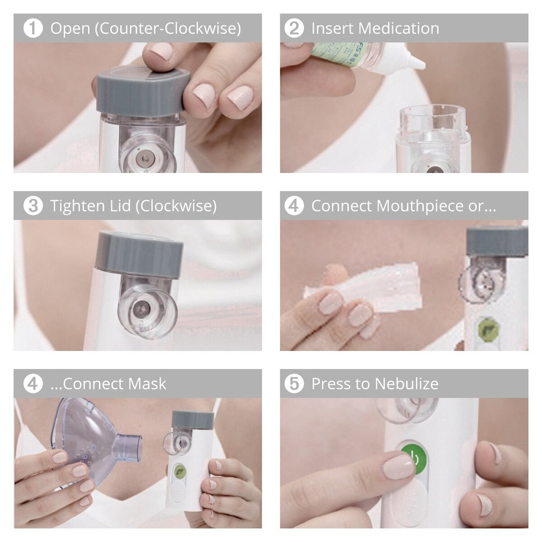 Sunset NEB402 Handheld Mesh Nebulizer Compressor Kit – CPAPXchange