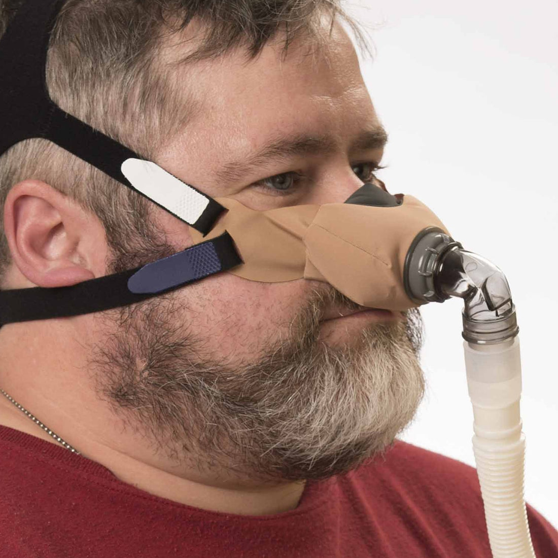 SleepWeaver Elan Soft Cloth Nasal CPAP/BiPAP Mask with Headgear ...